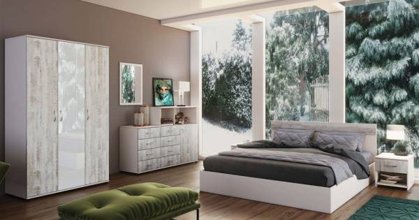 Модулна система за спалня Ава - Топ Цени | Мебели Онлайн Orhideamebel.com